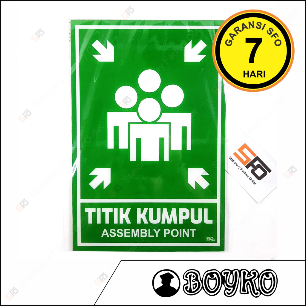 Jual Akrilik Titik Kumpul / Assembly Point - Acrylic Sign Folio 20cm x ...