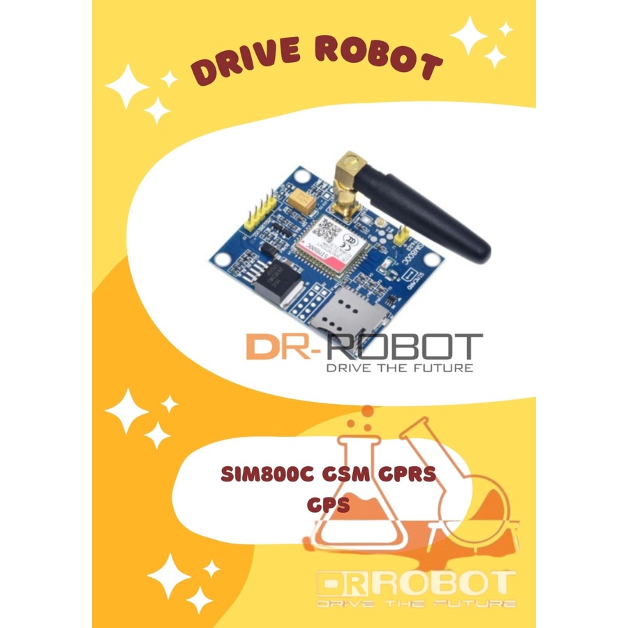 Jual GSM SMS GPRS Module Shield Serial Modem SIM800C Kit SIM800 C ...