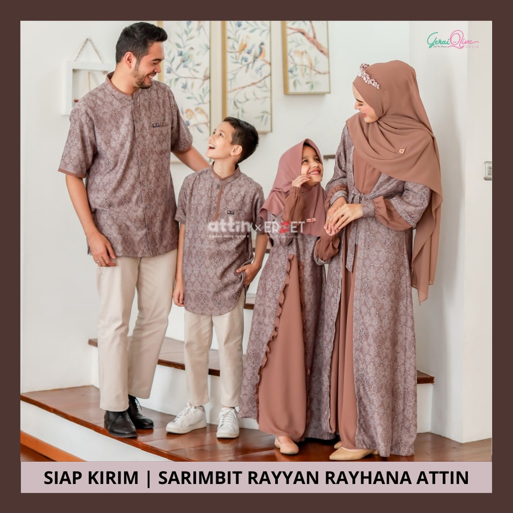 Jual [READY] Sarimbit Keluarga Rayyan Rayhana by Attin Seragaman Lebaran Idul Fitri 2023 Dress ...