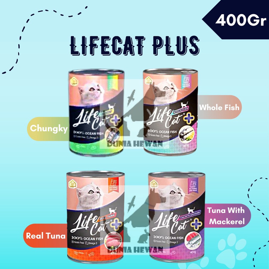 Jual Makanan kucing lifecat / + life cat plus 400g 400 g 400 gr 400gr ...