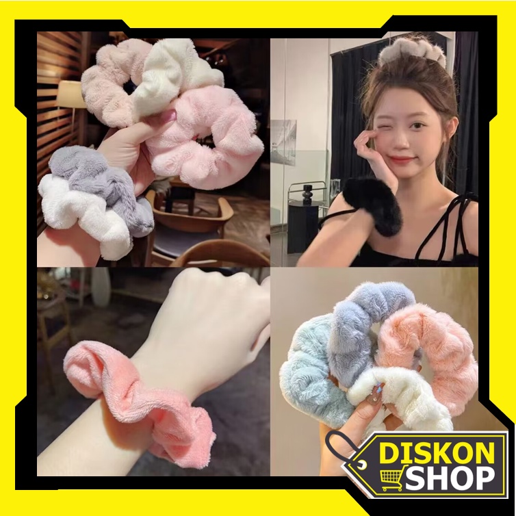 Jual Diskon Shop - F5723 Kunciran Cepol Rambut Lingkar Besar Bulu ...