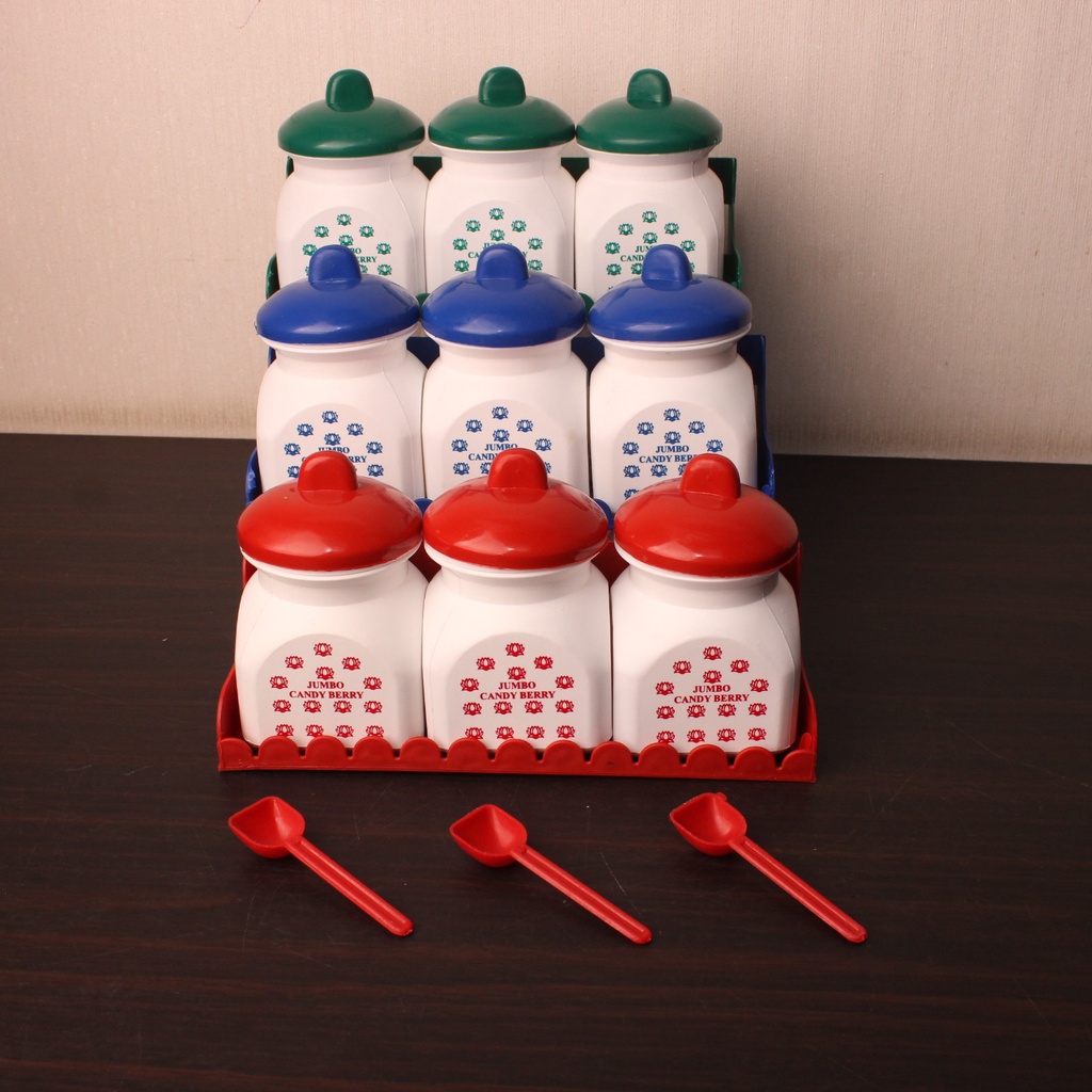 Jual TEMPAT BUMBU KITCHEN SET CANDY BERRY ISI 3 MURAH | Shopee Indonesia