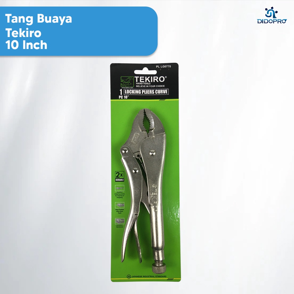 Jual TEKIRO Tang Buaya Bengkok 10 Inch - Vice Grip Locking Pliers Tang ...
