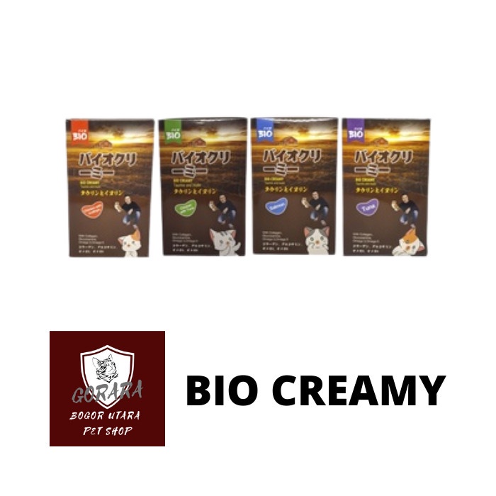 Jual Snack Kucing Bio Creamy Treats All Varian 1 Dus ( 12Pack ...