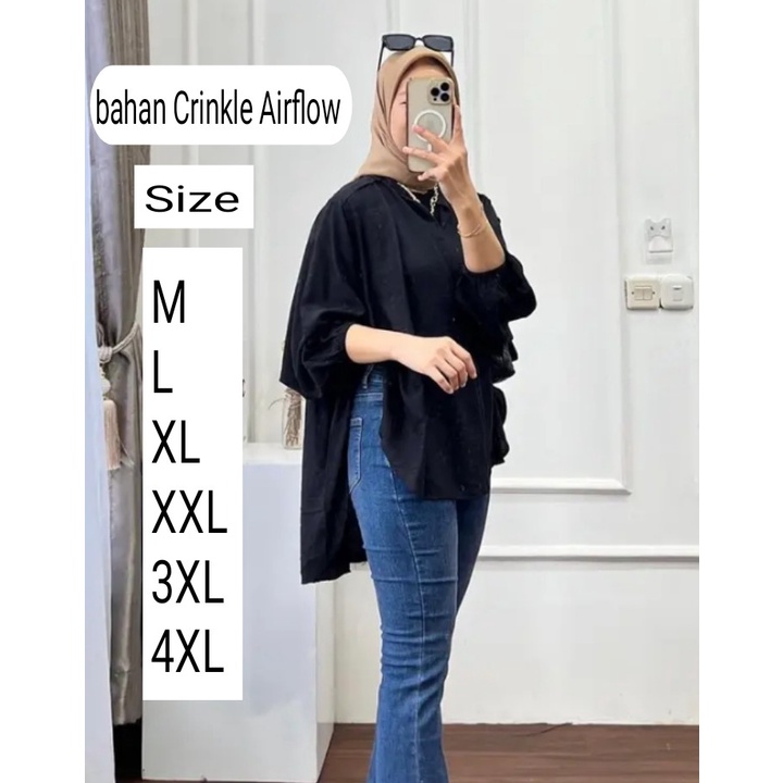 Jual Naomi Blouse Crinkle | Atasan Crinkle Premium | Atasan Wanita ... Jual Naomi Blouse Crinkle | Atasan Crinkle Premium | Atasan Wanita ...