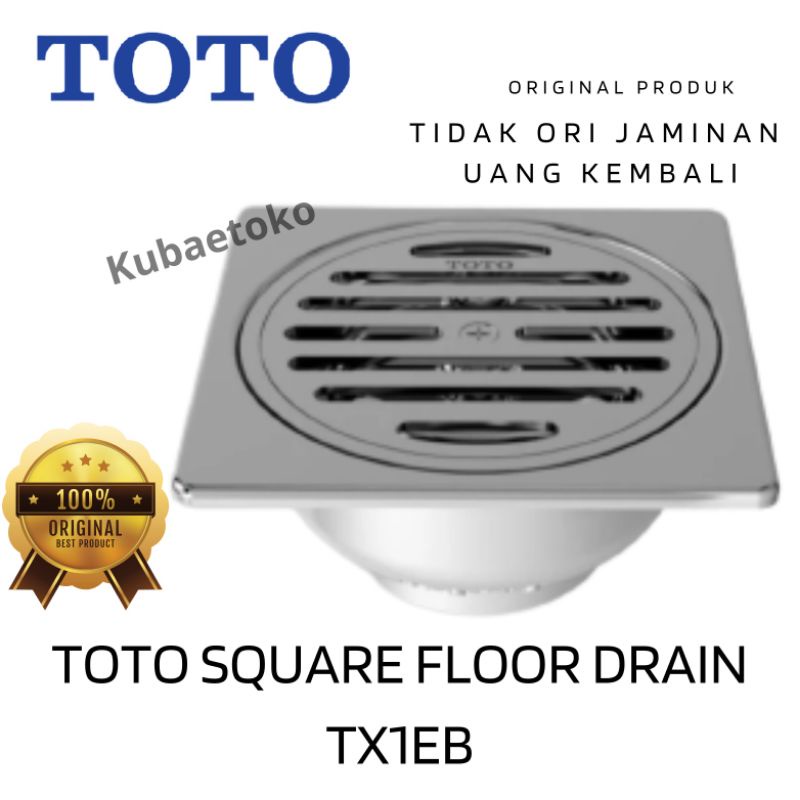 Jual TOTO SQUARE FLOOR DRAIN TX1EB ORIGINAL 100% | Shopee Indonesia