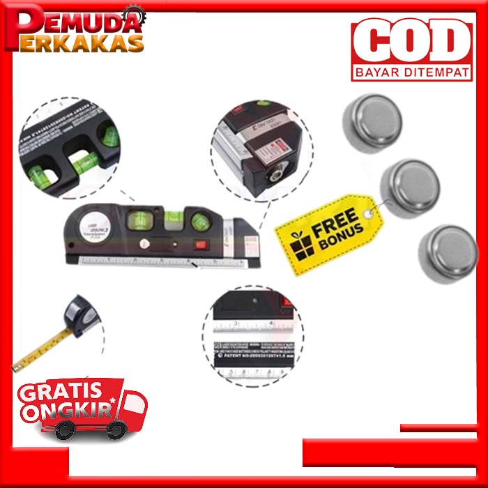 Jual Alat Ukur Digital Waterpas Laser Fixit Leverpro 3 Multifungsi ...