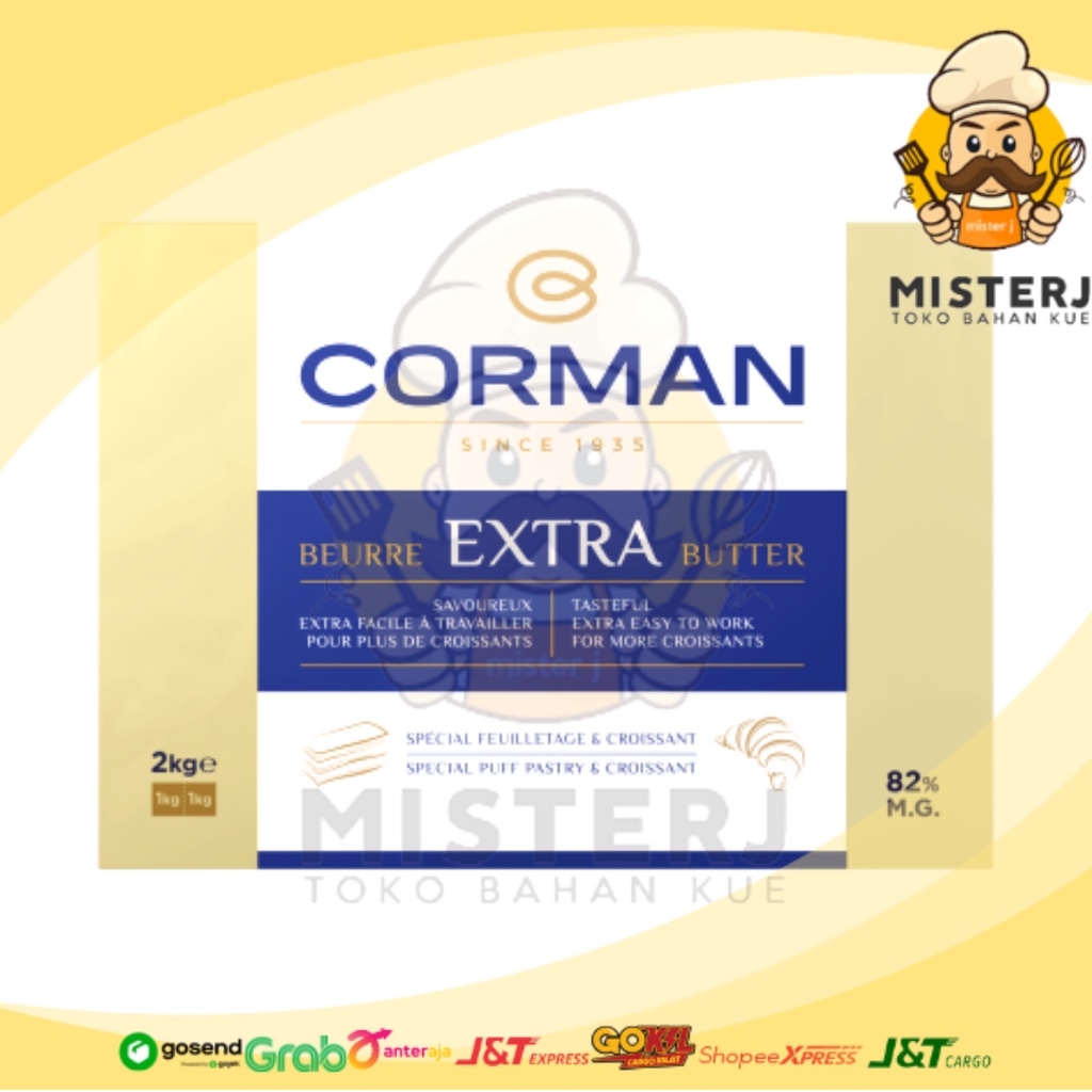 Jual Corman Extra Sheet Fat 82% Special | Kemasan Repack + ES BATU ...