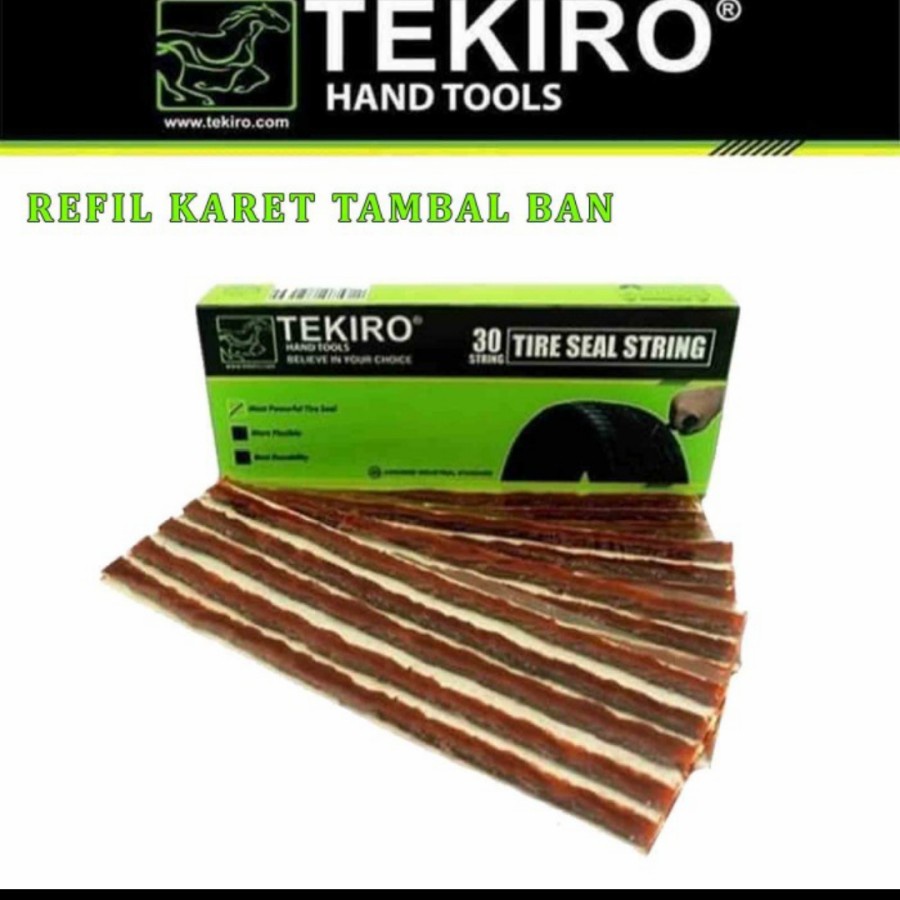 Jual TEKIRO Cacing Karet Tambal Ban Tubless 5 PCS - Refill Karet Ban ...