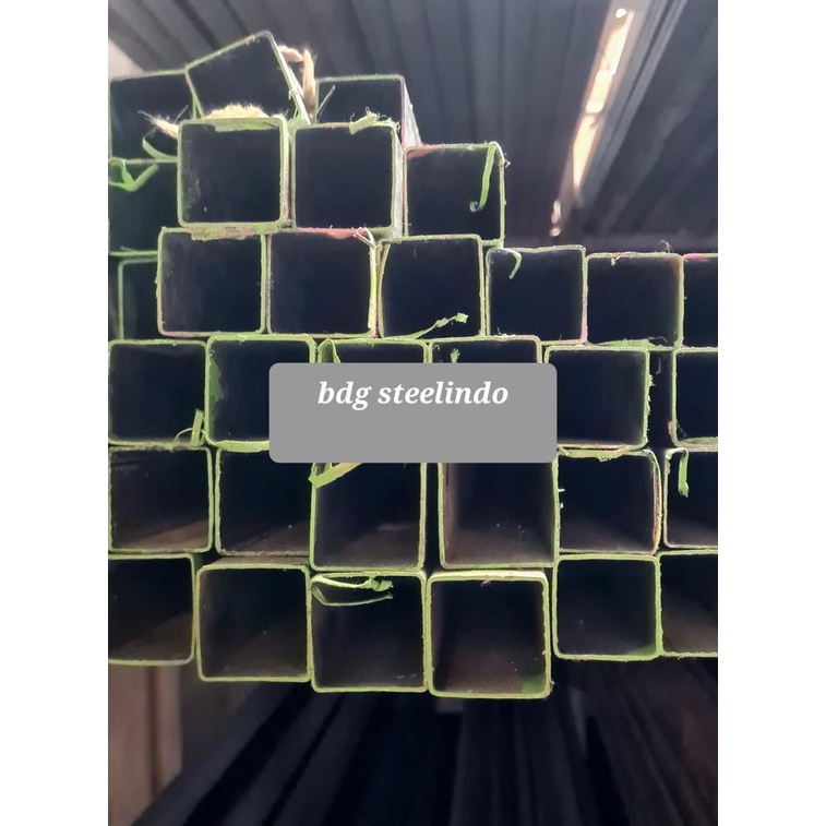 Jual Besi Hollow hitam 5x5/besi holo hitam 50x50 FULL | Shopee Indonesia