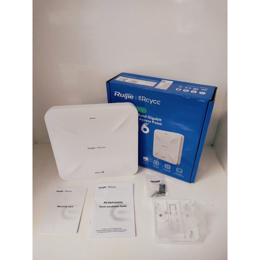 Jual Ceiling Access Point Indoor 1775Mbps - Ruijie Reyee RG-RAP2260G Wi ...