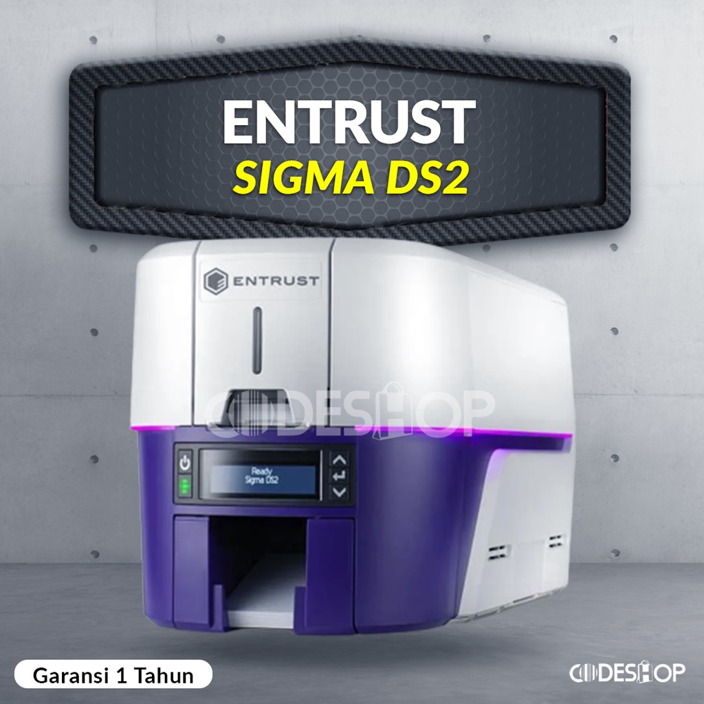 Jual ID Card Printer Entrust Sigma DS2 Cetak Kartu PVC Single Side | Shopee Indonesia