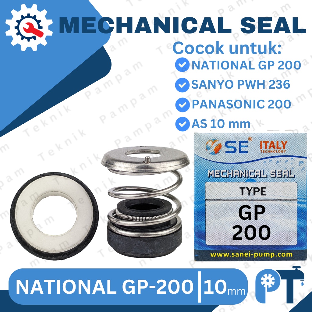 Jual MECHANICAL SEAL PANASONIC / NATIONAL 200 / GP 200 SAN-EI ORIGINAL ...