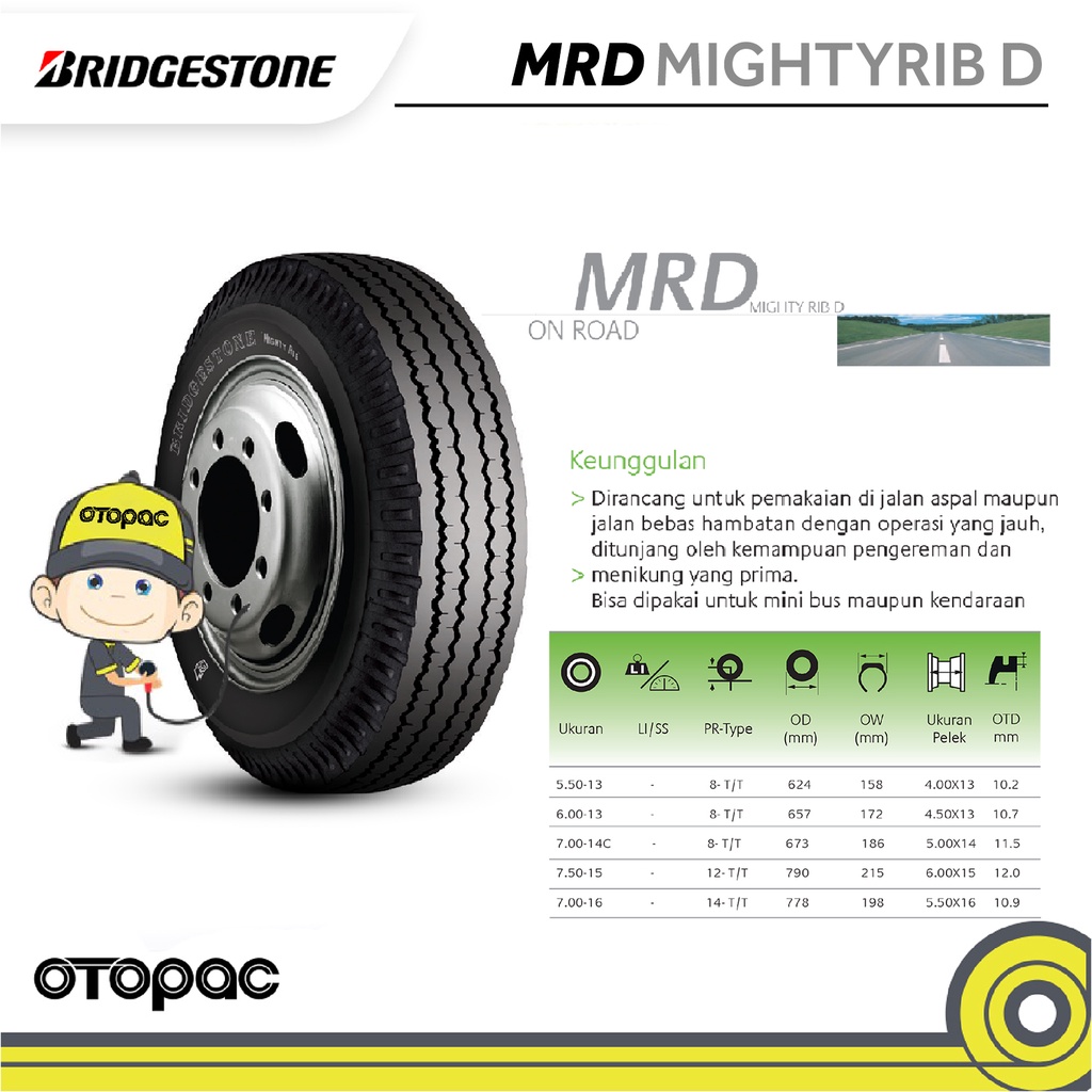 Jual Ban mobil Bridgestone MRD 5.50 - 13 | Shopee Indonesia