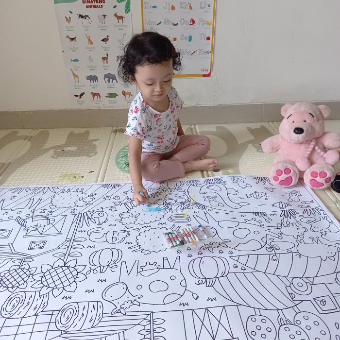 Jual Kertas Mewarnai Jumbo Giant Coloring Sheet Jumbo Coloring Sheet