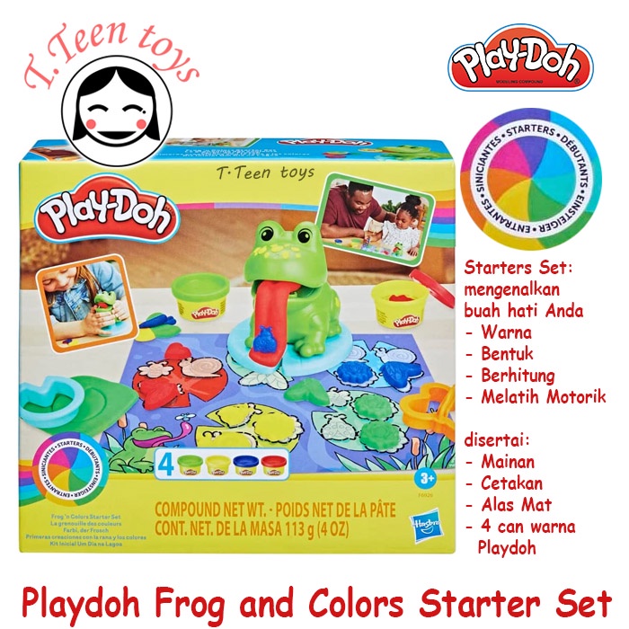 Jual Playdoh Frog n Colors Starter Set Play Dough Doh Playdough ...