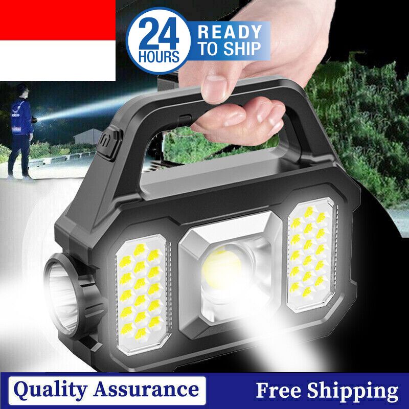 Jual Senter Lampu LED COB Searchlight Outdoor Tenaga Surya Lampu ...