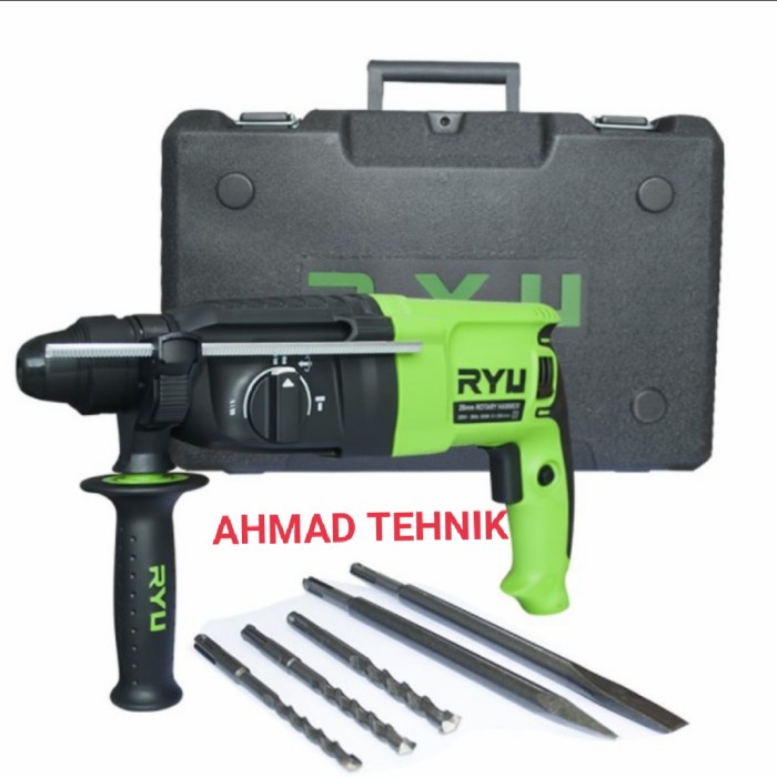 Jual Mesin Mesin Bor Tembok Ryu Rrh26 Rotary Hammer Sds Plus | Shopee Indonesia
