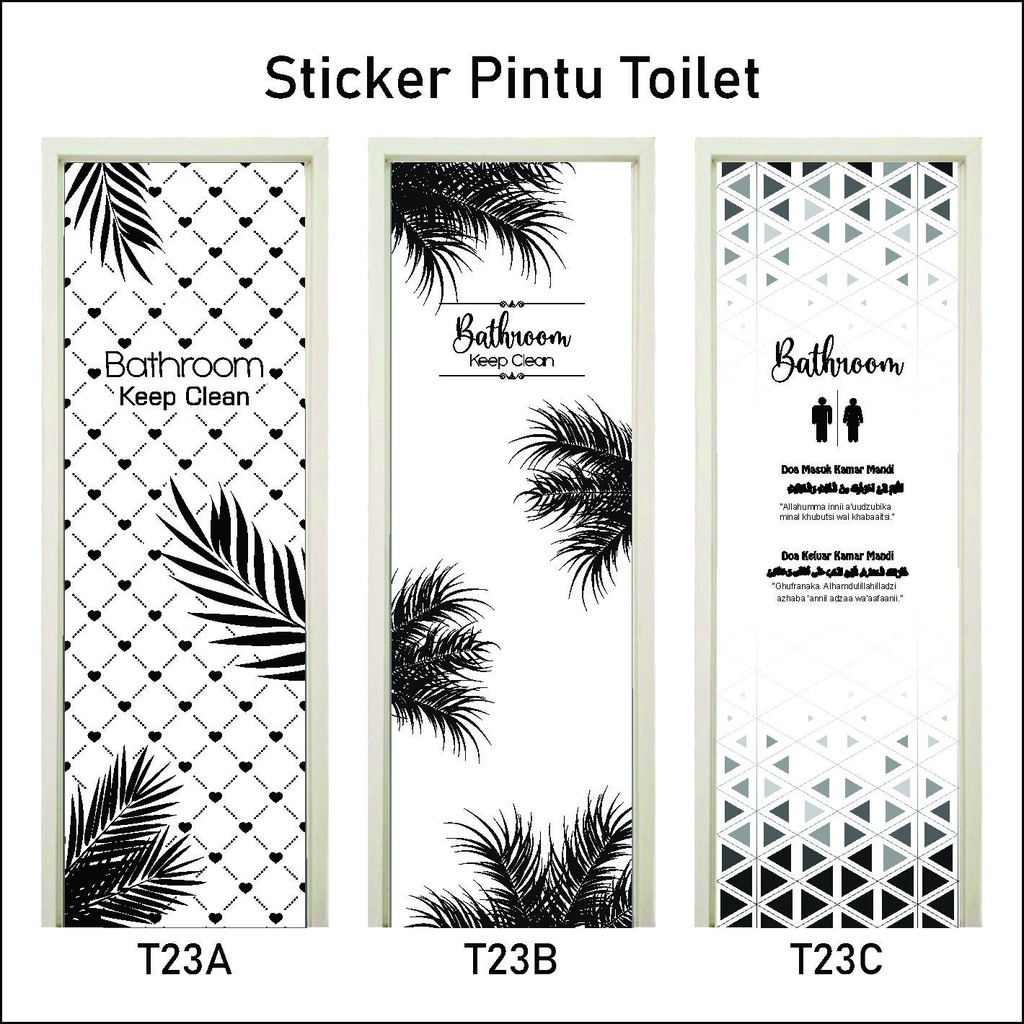 Jual Stiker pintu kamar mandi , Sticker Toilet | Shopee Indonesia