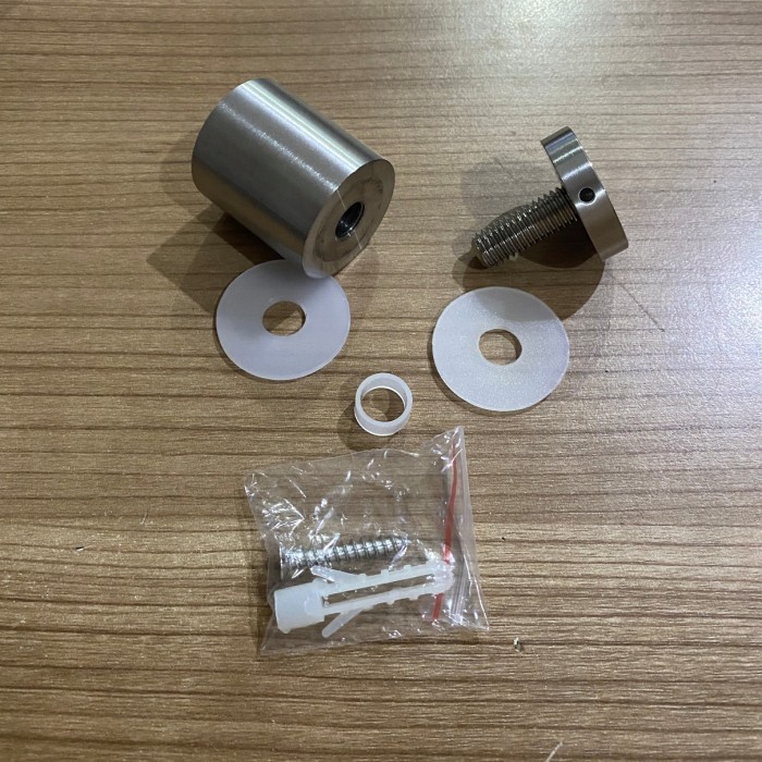 Jual Pin Kaca Stainless Padat Solid Advertising Glass Holder | Shopee ...