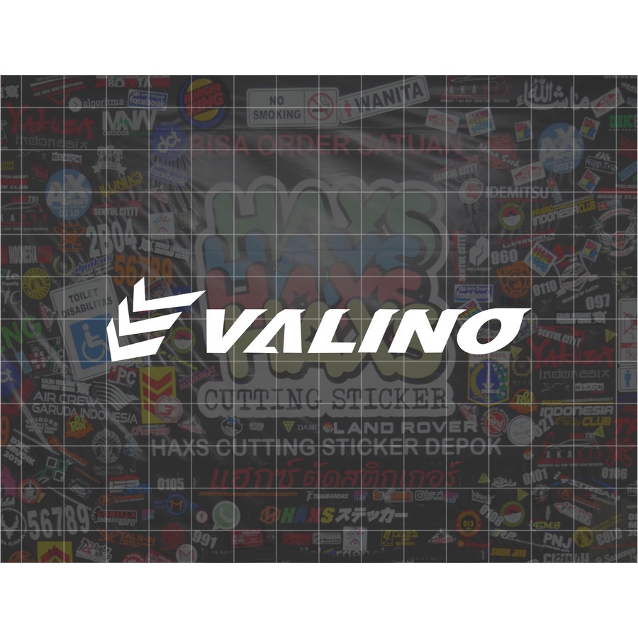 Jual Cutting Sticker Valino Ukuran 10 Cm Untuk Motor Mobil | Shopee ...