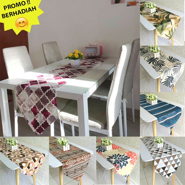 Jual Table Runner Panjang Taplak Meja Tamu Mewah Aesthetic Minimalis ...