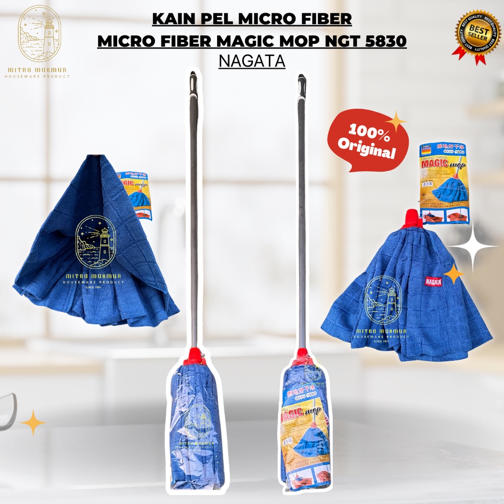 Jual PROMO!! KAIN PEL MICRO FIBER NAGATA 5830 / MAGIC MOP / ALAT PEL ...