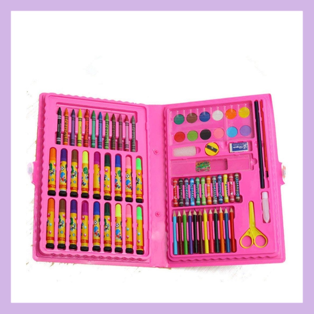 Jual Kerayon Set Lengkap 86in1 Murah | Peralatan Menggambar | Alat ...