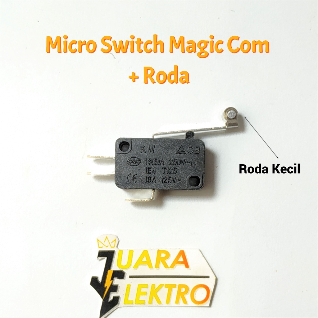 Jual Micro Switch Magic Com + Roda | Mikro Switch Dengan Roda Kecil | Shopee Indonesia