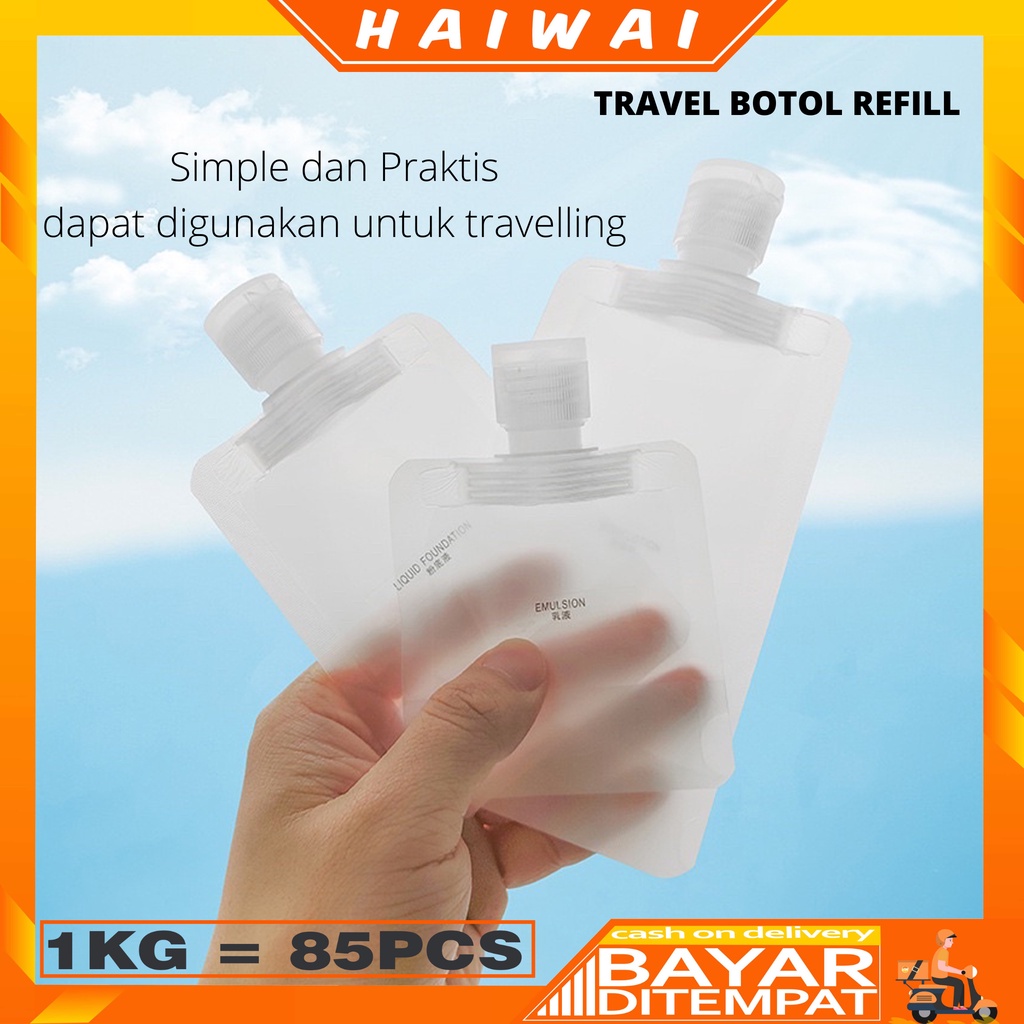 Jual HaiWai COD Travel Botol Refill Tempat Sabun Cair Botol Sabun ...