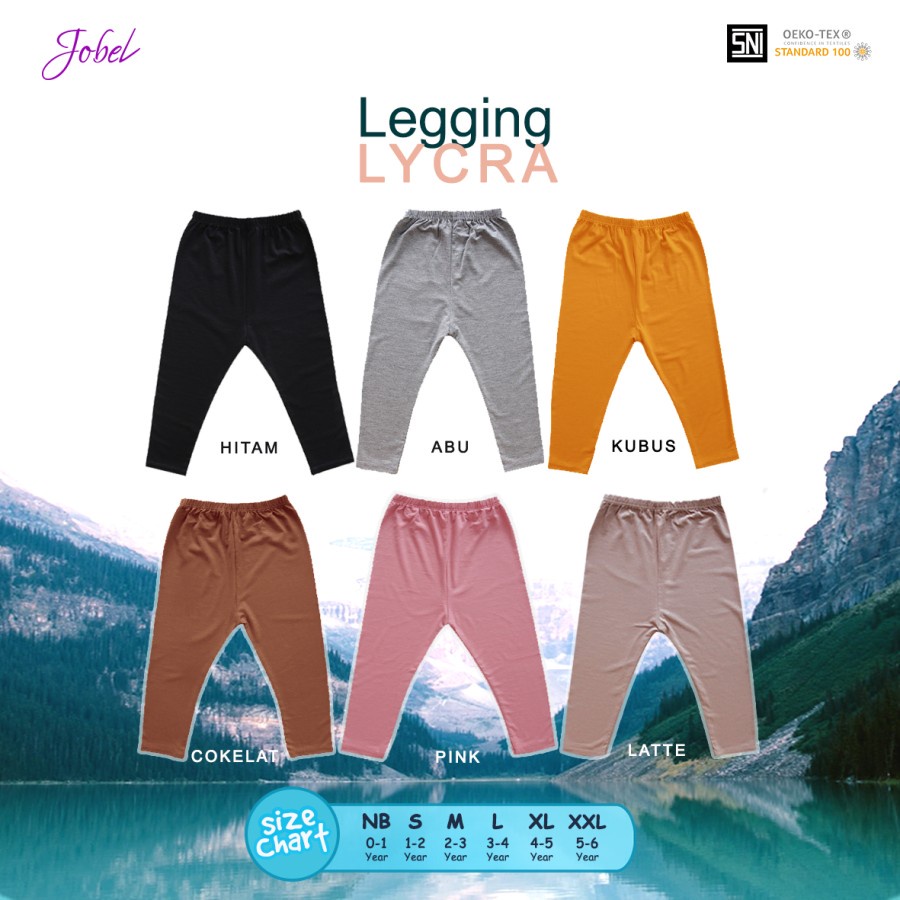 Jual KAZEL Jobel Legging Lycra (1 Pcs) 0-5 Tahun | Shopee Indonesia