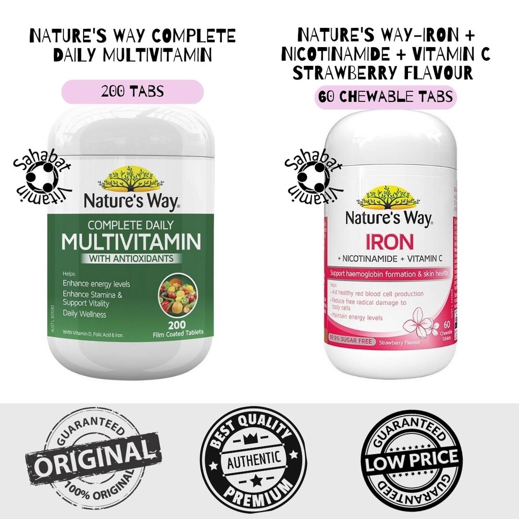 Jual Nature's Way Daily Complete Multivitamin with Antioxidant 200 tabs ...