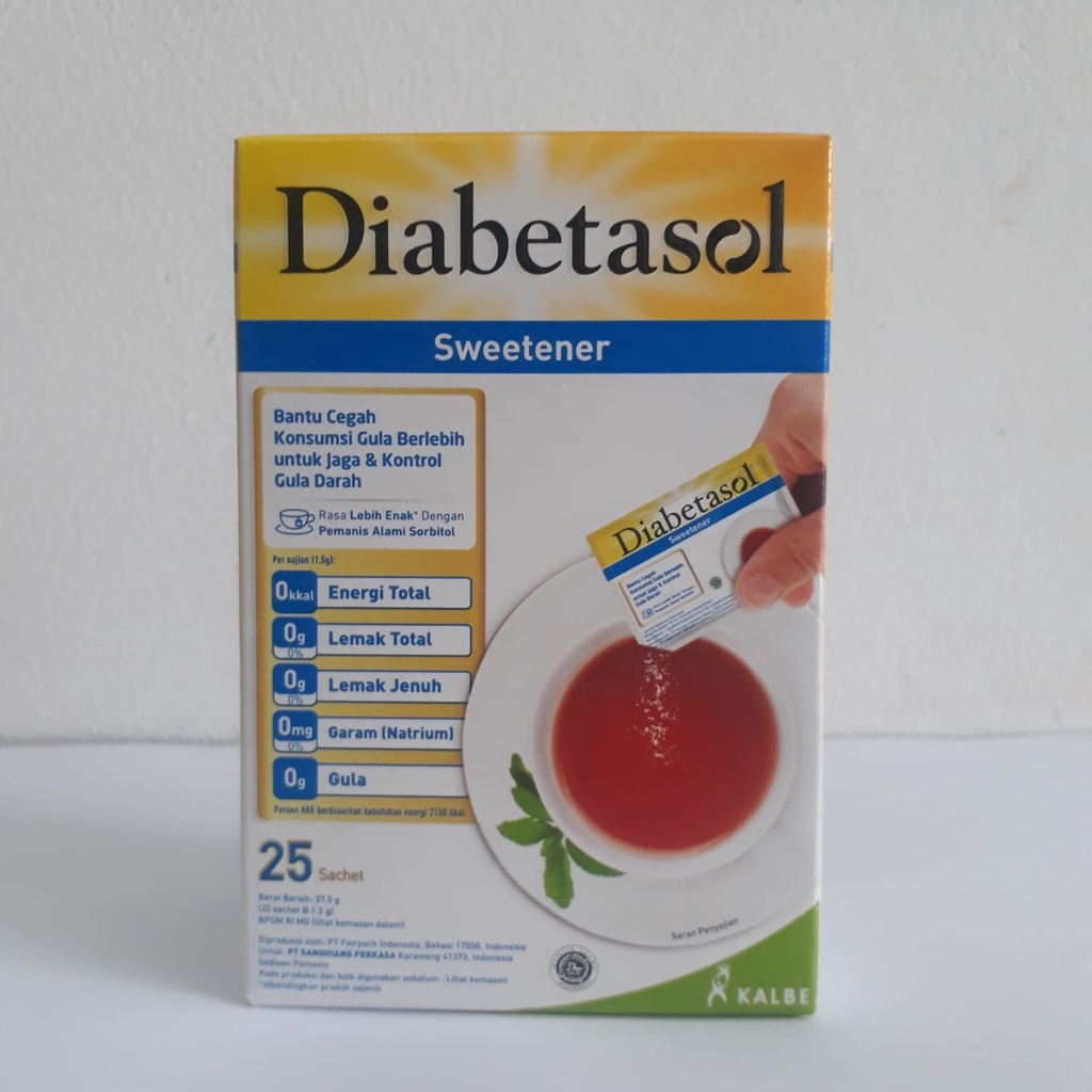 Jual Diabetasol Sweetener 25 Sachet | Shopee Indonesia