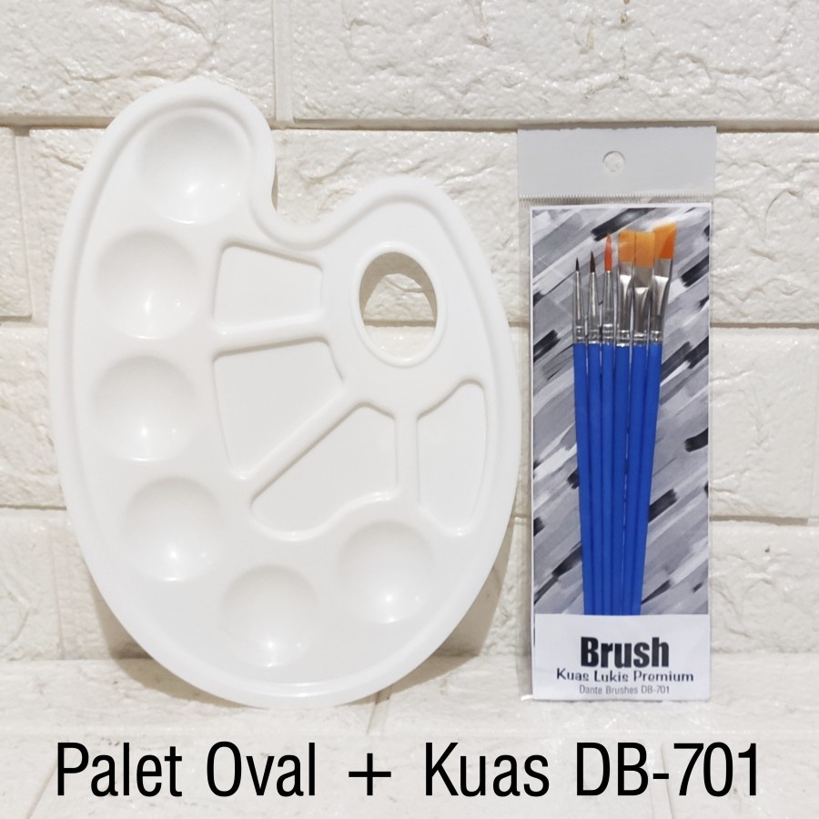 Jual RKL - Kuas dan Palet Lukis DANTE Brush Cat Acrylic | Shopee Indonesia