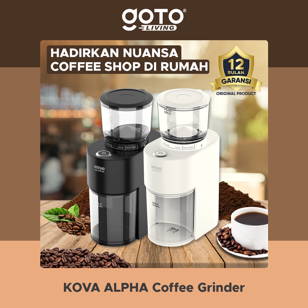Jual Kova Alpha Coffee Grinder Electric Mesin Giling Biji Kopi Elektrik ...