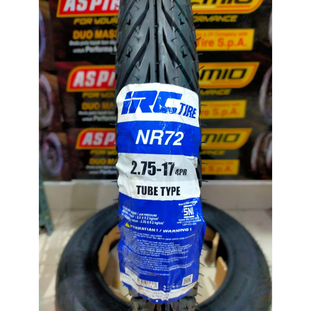 Jual IRC NR72 80/90-17 atau 275-17 Non Tubeless For Bebek | Shopee ...
