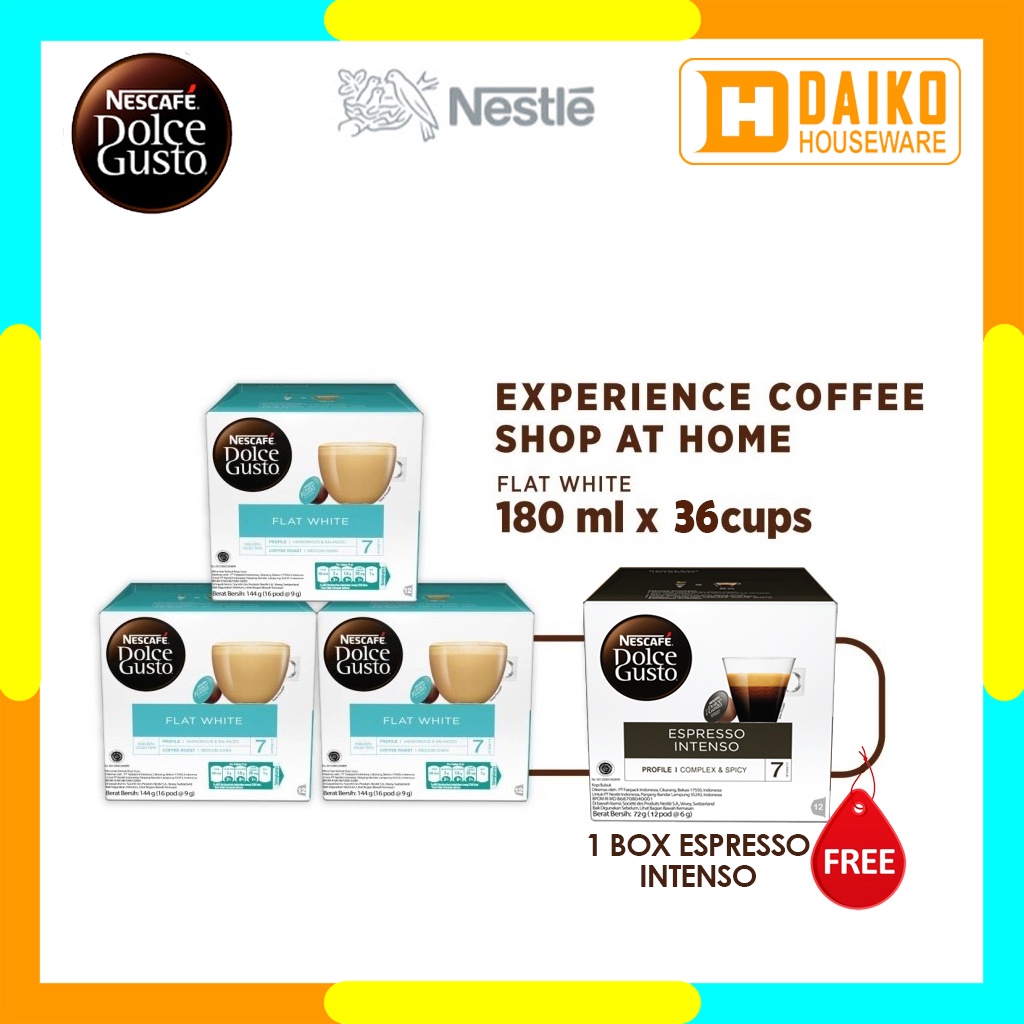 Jual Capsule NDG Nescafe Dolce Gusto PROMO BUY 3 GET 1 FREE 1 BOX ...