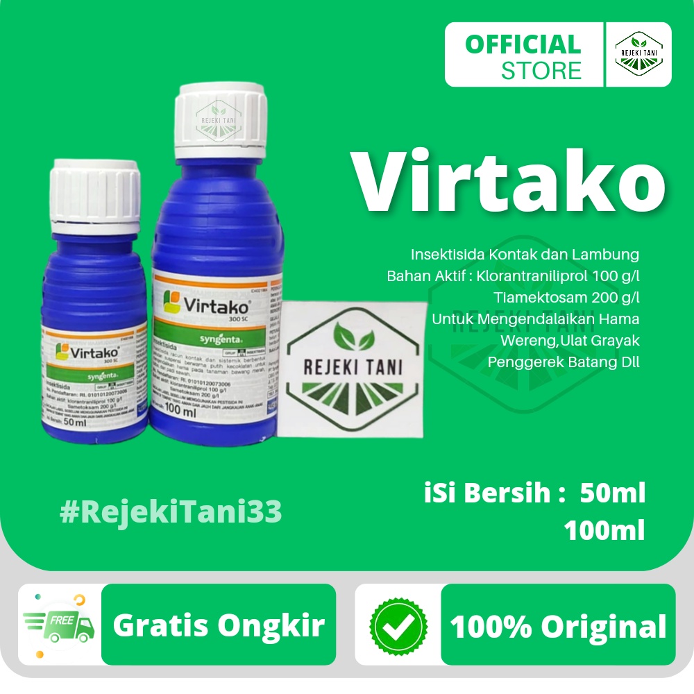 Jual Insektisida VIRTAKO 390SC Botol Racun Kontak dan Sistemik ...