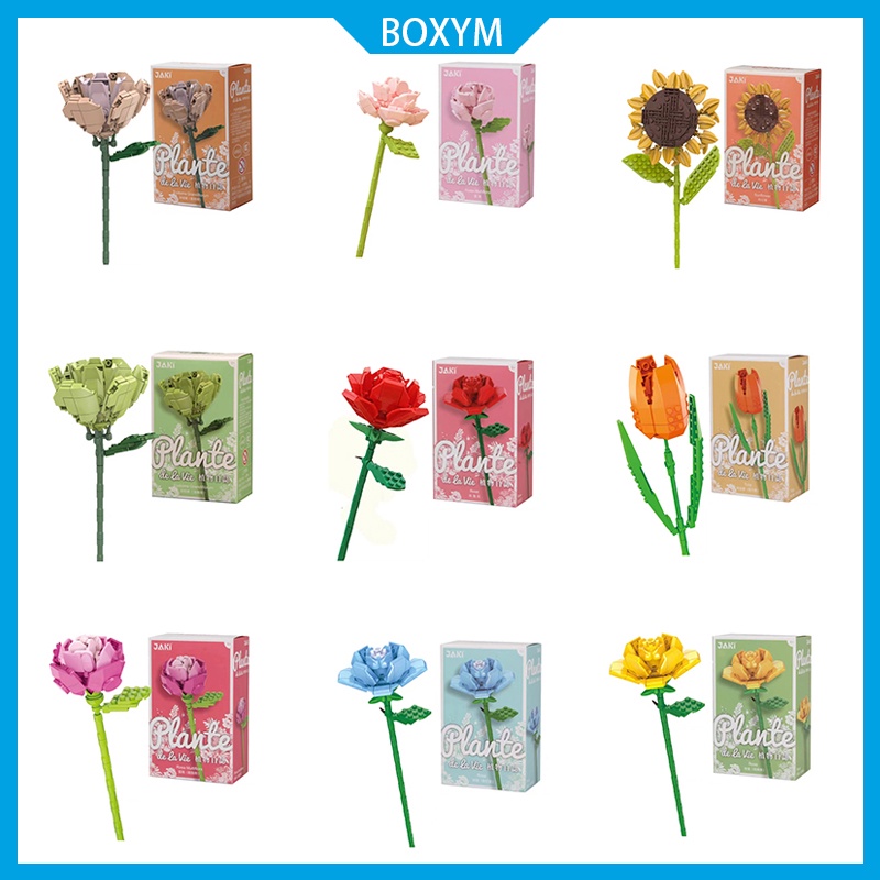 Jual JAKI Nano Block Flower Rakitan Balok Bangunan Buket Bunga Immortal ...