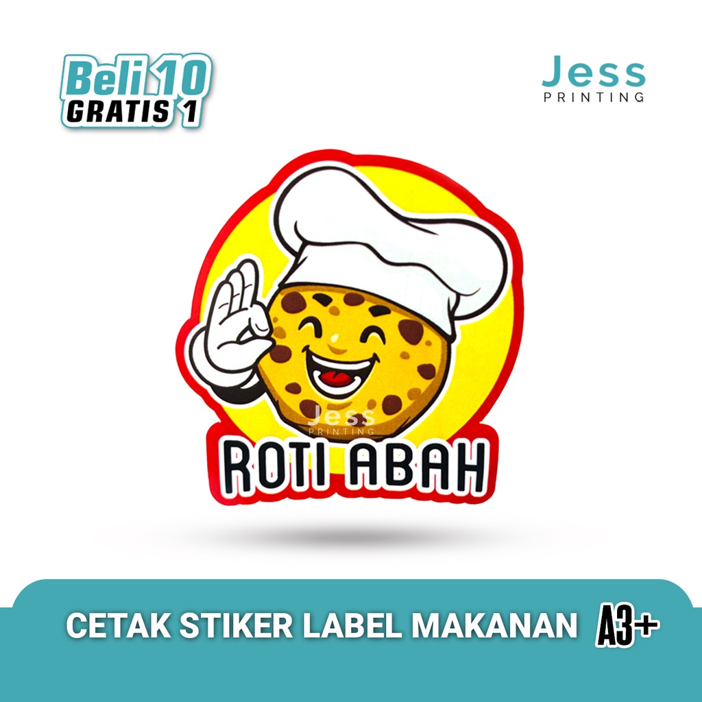 Jual Cetak Stiker Print Sticker Label Makanan Murah Lebel Kemasan Label ...