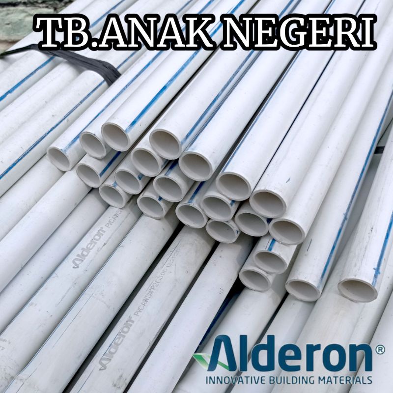 Jual pipa pvc aw1/2inch 3/4inch Alderon AW 1 inch paralon air aw ...