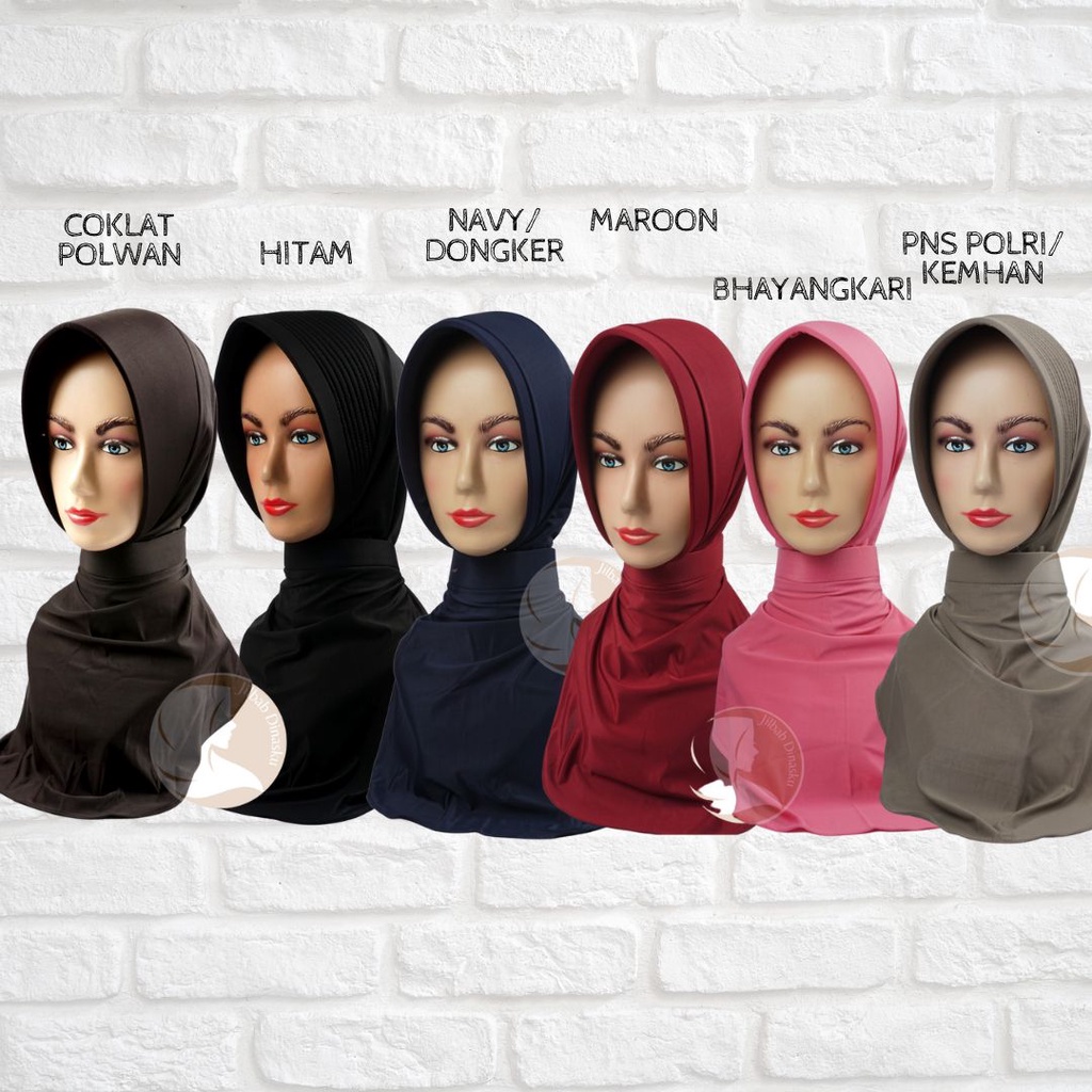 Jual Jilbab Dinas ANTI TEMBEM Murah psh bhayangkari/persit/polwan/pnspolri/pns dishub/security ...