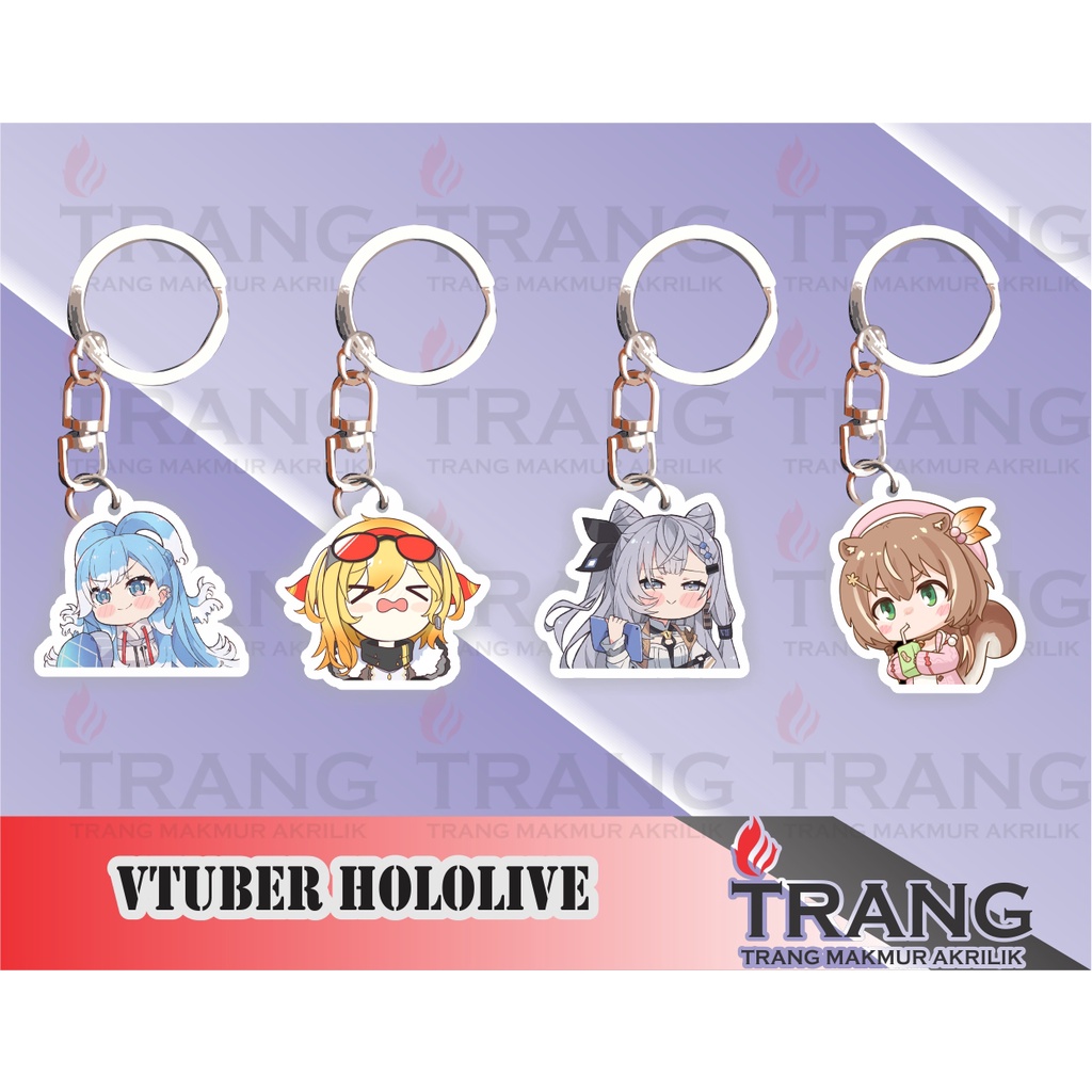 Jual Gantungan Kunci Akrilik VTuber Hololive/Acrylic Keychain VTuber Hololive | Shopee Indonesia