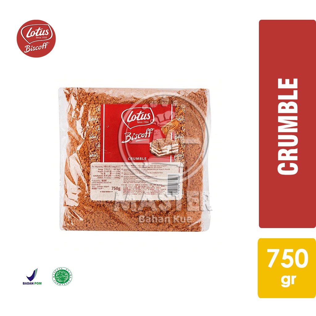 Jual Lotus Biscoff Crumble / Topping Biskuit Karamel [Pouch 750 gr ...