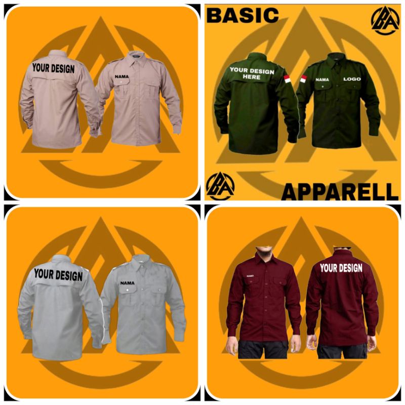 Jual SATUAN KEMEJA CUSTOM PDL // PDH PANJANG LAPANGAN // CUSTOM DESAIN ...