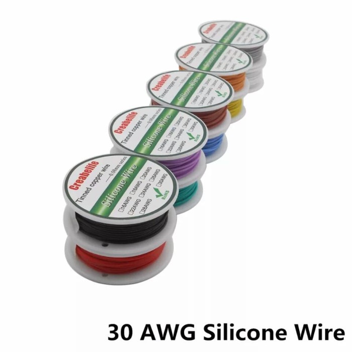 Jual Kabel sylicone Wire 30AWG Serabut Tinned Fleksibel Warna Merah 1 ...
