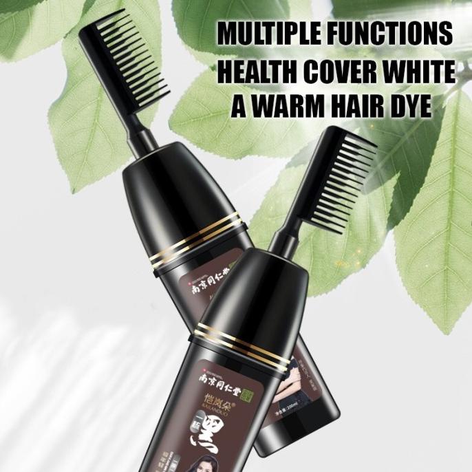 Jual SHAMPOO PEWARNA RAMBUT HERBAL DENGAN SISIR HITAM COKLAT TUA ...