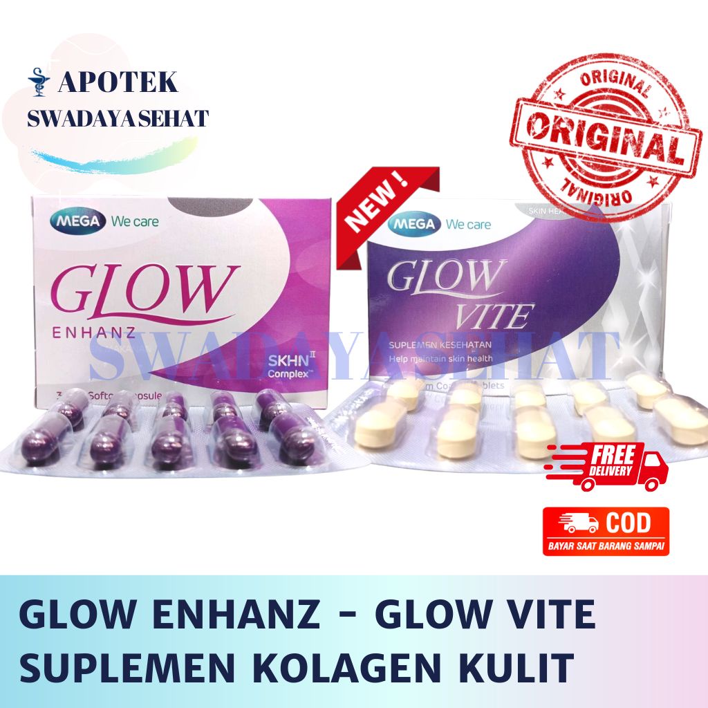 Jual GLOW VITE - GLOW ENHANZ Strip Kapsul - Suplemen Kolagen Kulit ...