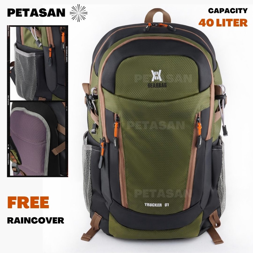 Jual PTS - TAS RANSEL PRIA GEAR BAG 13155 RANSEL OUTDOOR 40 LITER ...