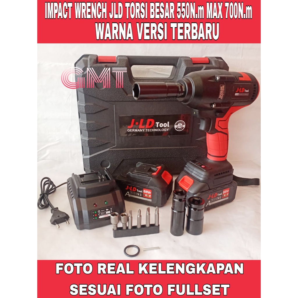 Jual IMPACT CORDLESS JLD JV48V-88V TORSI BESAR 700N.m BRUSHLESS MOTOR ...